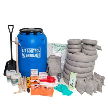 Kit Básico Para Control de Derrames Quimicos 120 Galones