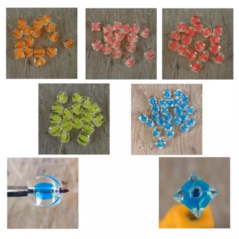 CUENTAS DE ACRÍLICO PLÁSTICO 3D Transparente Redondo Cuadrado Cuenta 50 Piezas EUR 20 91