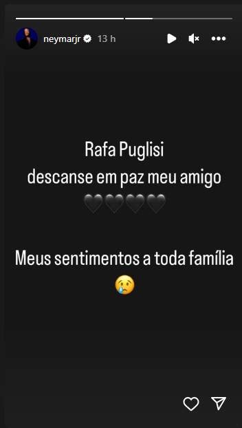 Neymar Lamenta Morte De Grande Amigo Descanse Em Paz Portal Área Vip