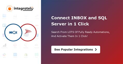 How To Integrate Inbox And Sql Server 1 Click ️ Integration