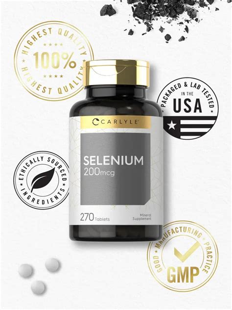 Selenium 200mcg 270 Tablets Carlyle Nutritionals