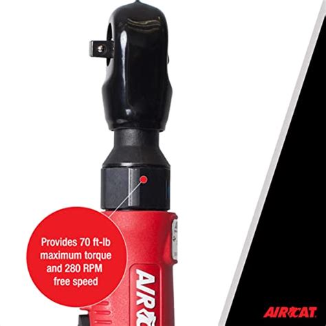 Aircat Pneumatic Tools 802 Composite Twin Pawl Ratchet Wrench 70 Ft