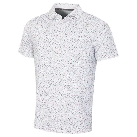 Callaway Golf Mens All Over Wicking Confetti Print Polo Shirt