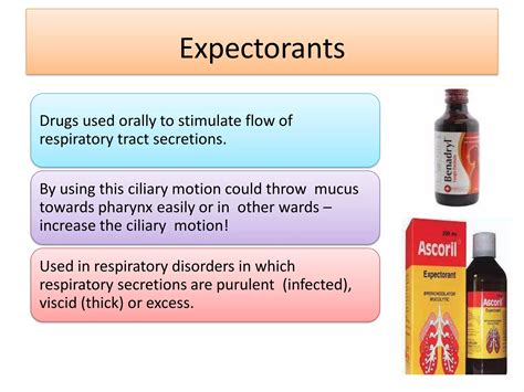 Expectorants Pdf