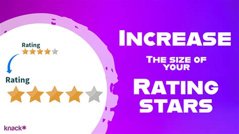 Increase The Size Of Your Star Ratings For Forms