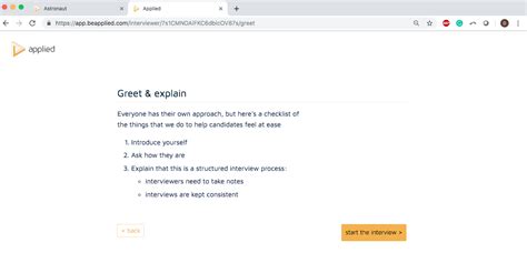 Getting Familiarised With Your Interviewer Links And With A Typical Interview Flow Applied