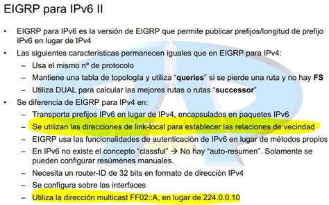 eigrp ipv6 caracteríticas diagram quizlet