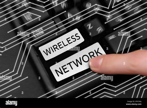 Hand Writing Sign Wireless Network Concept Meaning Computer Network