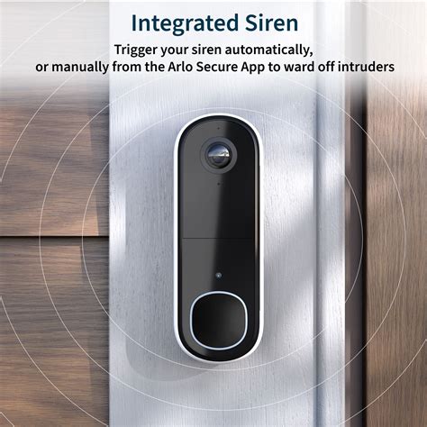Arlo Smart Wi Fi Video Doorbell 2nd Generation Wired Battery Operated