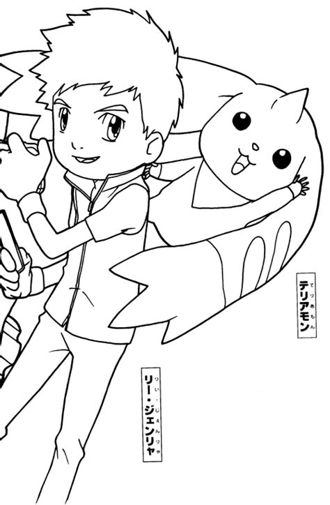 Digimon Terriermon Coloring Pages Coloring Pages