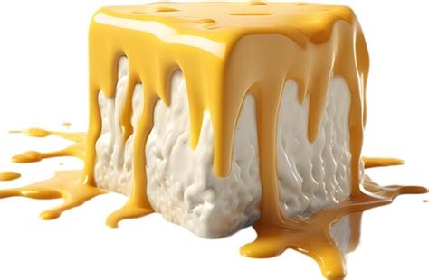 Premium Psd A Ice Cube With The Icing On It