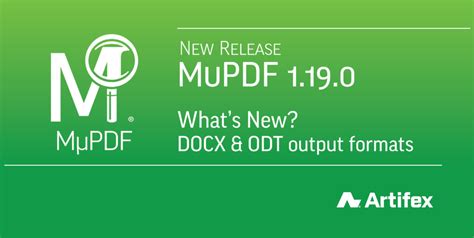MuPDF Release Notice PDF Association