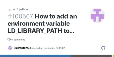 How To Add An Environment Variable Ldlibrarypath To The Python Code And Effective · Issue