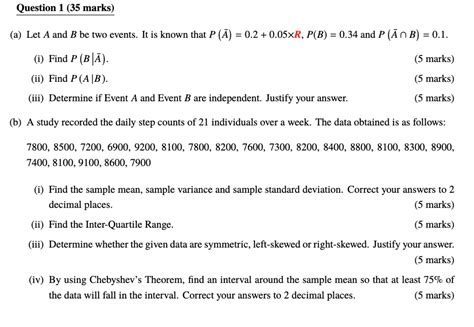 Solved Question Marks R A Let A And B Be Two Chegg