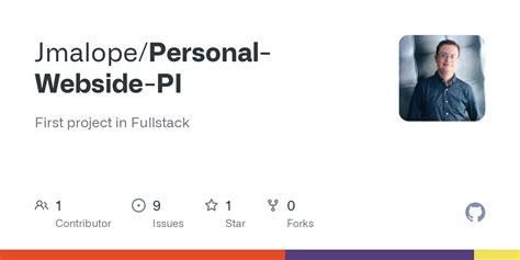 GitHub Jmalope Personal Webside PI First Project In Fullstack