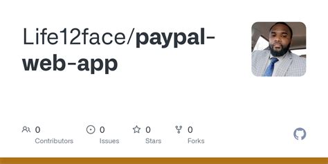 GitHub Life Face Paypal Web App