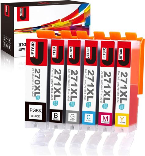 Amazon Com JETSIR Compatible Ink Cartridges Replacement For Canon 270XL 271 XL 6 Color High