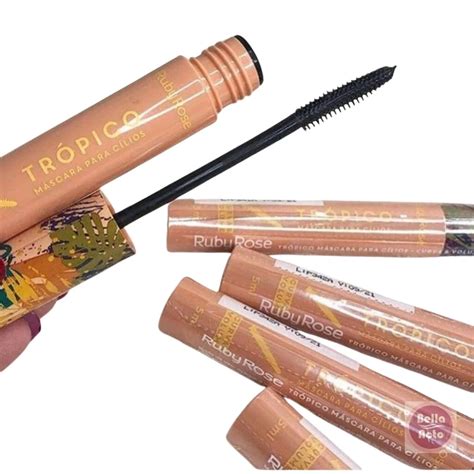 Máscara para cílios Trópico Curva e Volume Ruby Rose lançamento Shopee Brasil