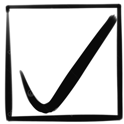 Grunge Texture Brush PNG Transparent Check Mark Grunge Texture Brush
