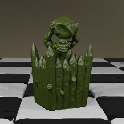 Fantasy Army Chess Set Human Vs Orc 3d Model 3d Printable Cgtrader