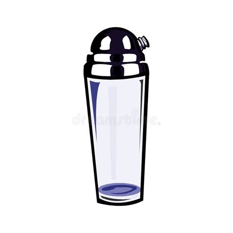 Tumbler Glass On White Background Vector Illustration Stock