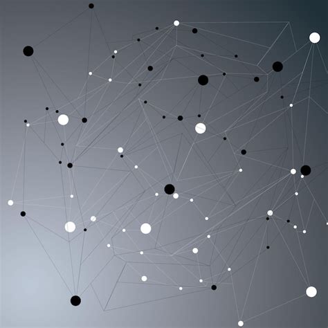 Premium Vector Spatial Vector Monochrome Digital Object 3d