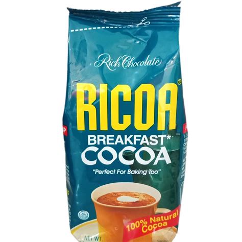 Ricoa Breakfast Cocoa Unsweetened Cocoa Powder Shopee Philippines