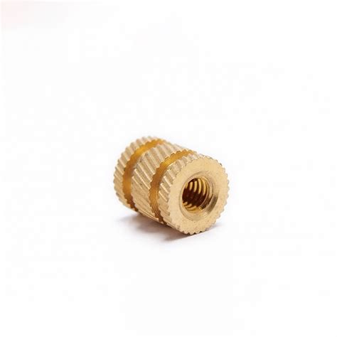 M3 M12 Brass Knurled Nut Through Hole Inlaid Injection Knurled Copper Nuts