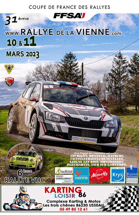Liste des engagés Rallye de la Vienne 2023