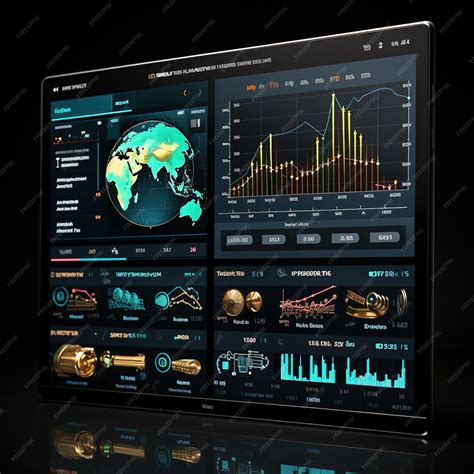 Premium Photo Advanced Digital Dashboard With Realtime Data Analysis And Monitoring Tools
