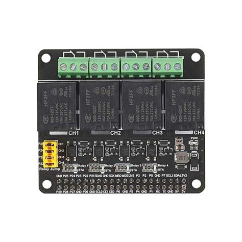 라즈베리파이 4채널 릴레이 Hat 220741 디바이스마트
