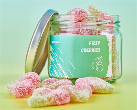Fizzy Cherries Small Jar Sweet Hamper Company