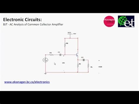 Common Collector Amplifier Video Lecture Electrical Engineering EE