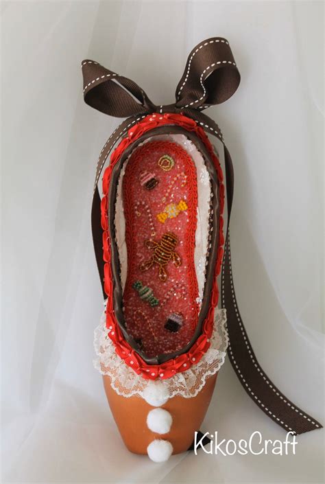 Decorated Pointe Shoe Nutcracker Kingdom Of Sweets Gingerbread