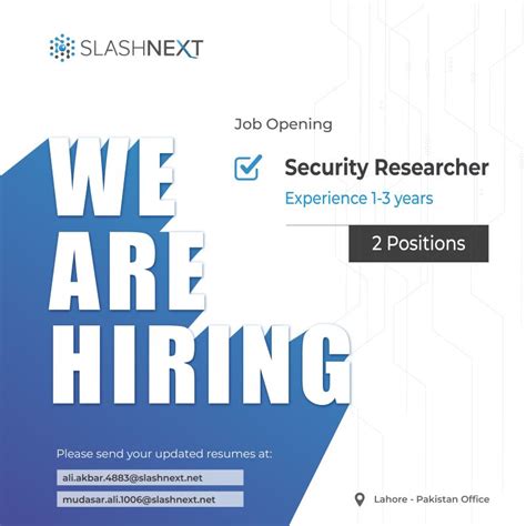 Safa Shabbir On Linkedin Hiring Wearehiringnow Securityresearcher