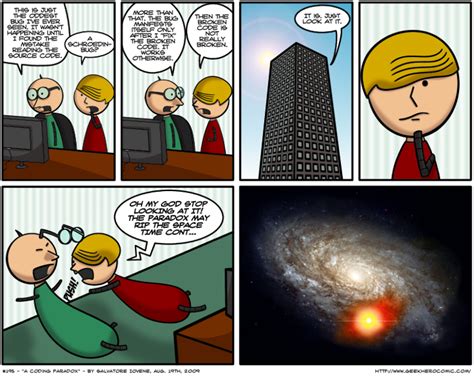 A Coding Paradox Geek Hero Comic A Webcomic For Geeks
