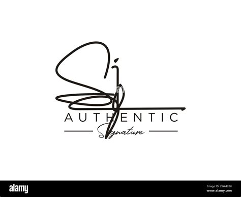 Sj Signature Logo Template Vector Stock Vector Image And Art Alamy