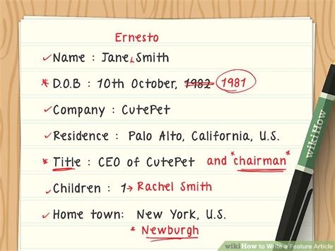 How To Write A Feature Article With Pictures WikiHow