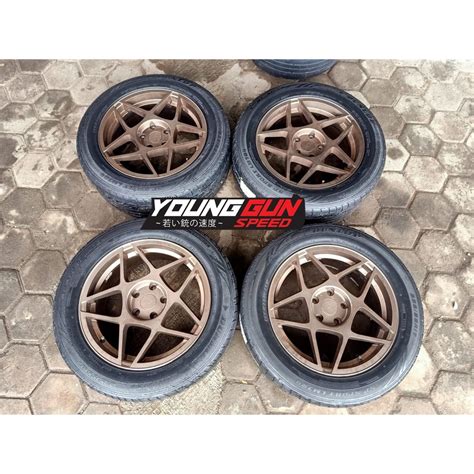 Jual Velg Racing Ring Bekas Innova Racing R X Pcd X Bronze Velg Mobil Crv Almaz Hrv