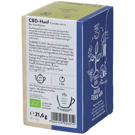 SonnentoR Hanf CBD Tee Doppelkammerbeutel 18 St Shop Apotheke At