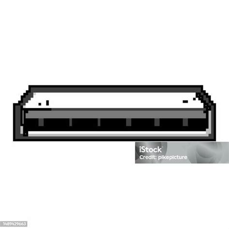 Fax Scanner Document Game Pixel Art Vector Illustration Stock Illustration Download Image Now