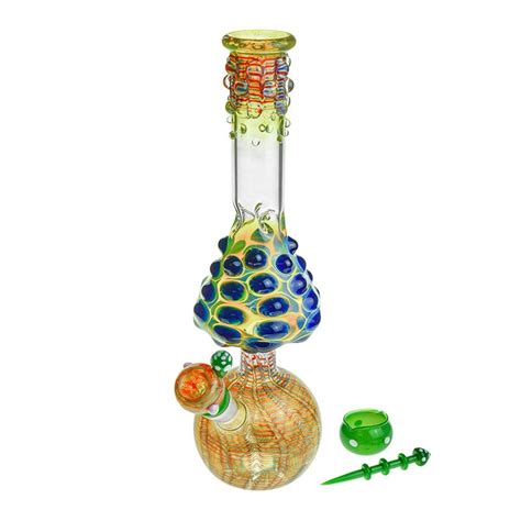 Best New Mushroom Glass Water Bongs Colorful Bongs 134 Hand Made Oil