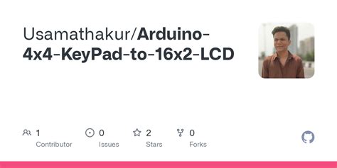 github usamathakur arduino 4x4 keypad to 16x2 lcd