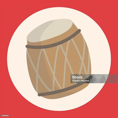 Stock Ilustrace Nástroj Buben Kreslené Tématické Prvky Stáhnout Obrázek Nyní Ilustrace