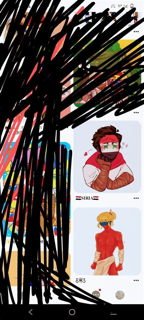 An Image Of Some Sort Of Art That Is Being Displayed On A Cell Phone Screen