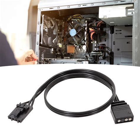 25cm Argb Controller Adapter Cable Ql Ll120 Icue Rgb Led Fan 3 Pin 4