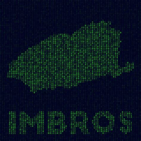 digital tahiti logo island symbol in hacker style binary code map of