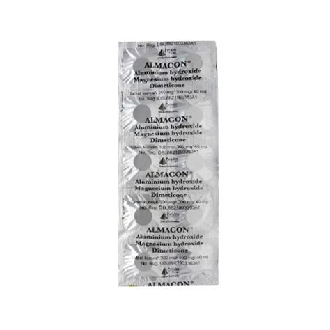 Jual Almacon 10 Tablet Kunyah Antasida Doen Antasid Antacida