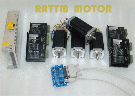 Axis CNC Controller Kit PCS Nema Dual Shaft CNC Stepper Motor M Oz In A Motor