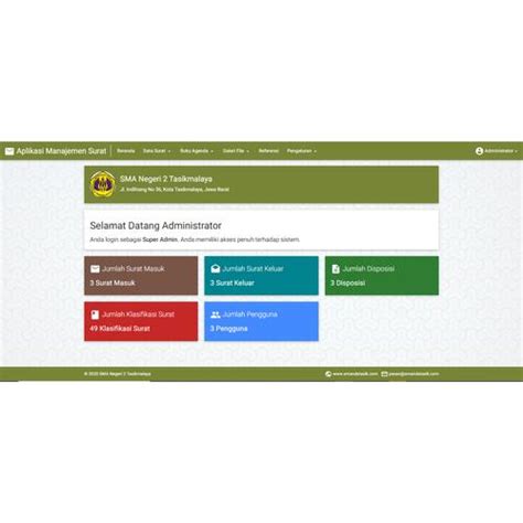 jual source code program aplikasi sistem manajemen surat dengan php
